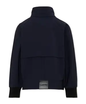LANVIN Logo-patch Funnel-neck Jacket