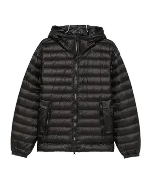 C.P. COMPANY Long-sleeved Down Jacket - Black