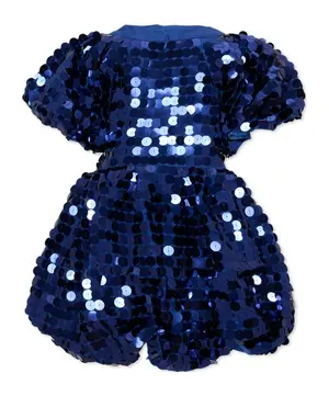 Marc Jacobs Sequin-embellished Puff-sleeve Dress