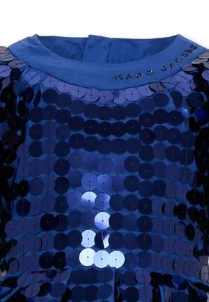 Marc Jacobs Sequin-embellished Puff-sleeve Dress