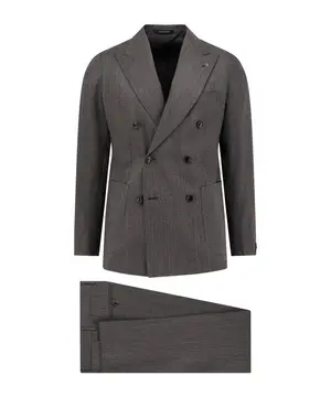 Tagliatore Double-breasted Suit - Black