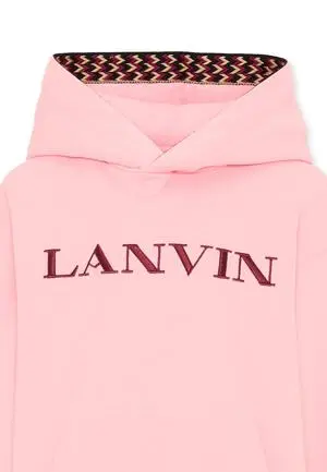 LANVIN Logo-embroidered Hooded Dress