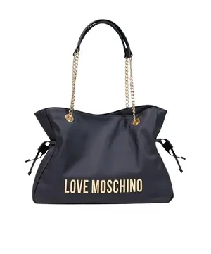 Moschino Dual-handle Shoulder Bag - Black