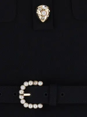 SELF-PORTRAIT Embellished Fitted Dress