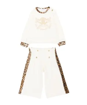 Roberto Cavalli Animal-print Matching Activewear Set