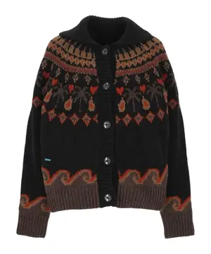 Alanui Long-sleeved Sweater - Black/multicolor
