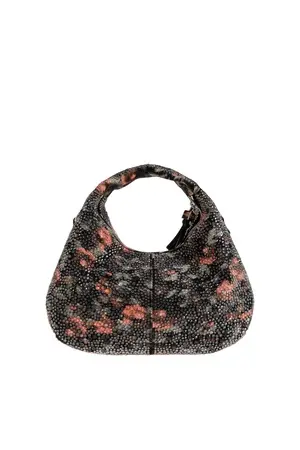 GANNI Beaded Flower Mini Hobo Bag