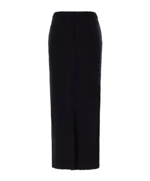 We11Done Embroidered-logo Maxi Skirt