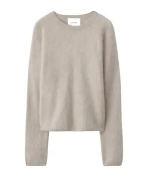 LISA YANG Lexia Cropped Sweater - Nude