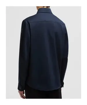 Moncler Collared Long-sleeve Shirt