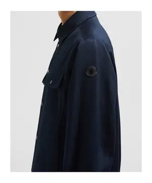 Moncler Collared Long-sleeve Shirt