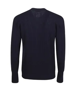 DRUMOHR Round-neck Cable-knit Sweater
