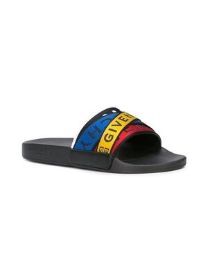Givenchy Logo Multicolored Ankle Strap Sandals