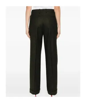 BERWICH Pleated Cuffed Trousers