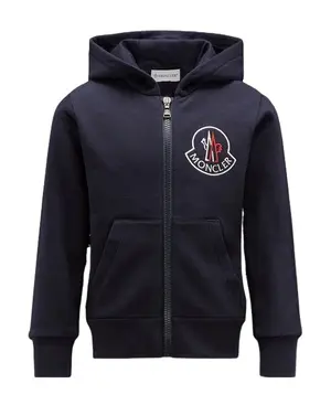 Moncler Logo-patch Zip-up Hoodie