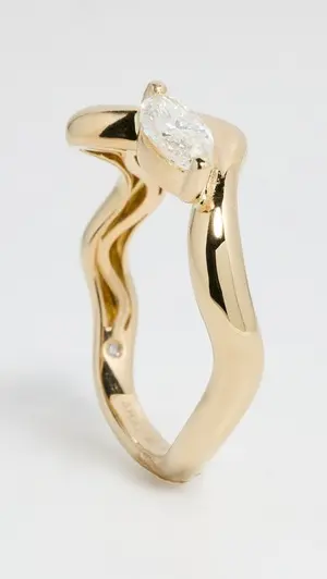 Shay Diamond Marquise Wave Ring