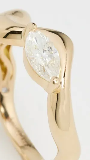 Shay Diamond Marquise Wave Ring