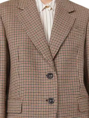 Max Mara Single-breasted Yarn-dyed Wool Blazer