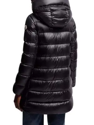 Moncler Suyenne Midi Hooded Down Coat - Black