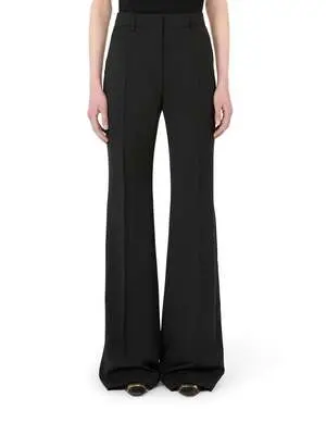 Sportmax Flared Trousers In Stretch Wool
