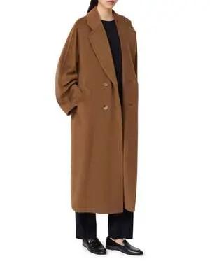 Max Mara Madame Double-breasted Wool And Cashmere Coat