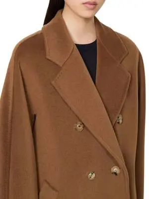 Max Mara Madame Double-breasted Wool And Cashmere Coat