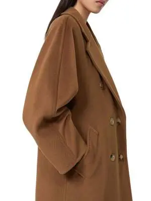 Max Mara Madame Double-breasted Wool And Cashmere Coat