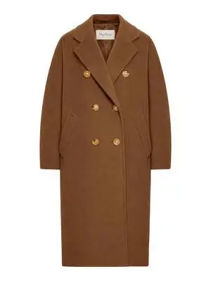 Max Mara Madame Double-breasted Wool And Cashmere Coat - Brown