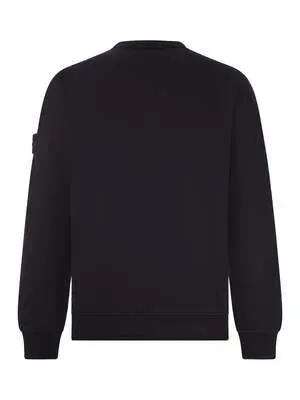 Stone Island Cotton Crew-neck Sweatshirt - Black