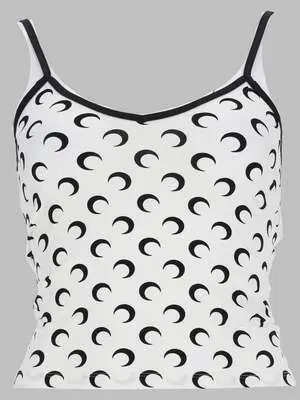 MARINE SERRE Moon Print Jersey Top - White