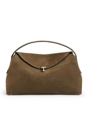 TOTEME TOTEME T-Lock Suede Top Handle Bag Multicolor