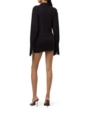 Andamane The Attico Lilia Mini Dress With Deep Neckline
