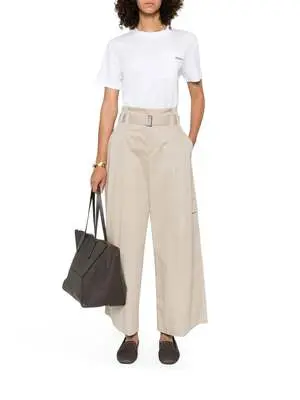 Brunello Cucinelli Crew Neck T-shirt With Embellished Pocket
