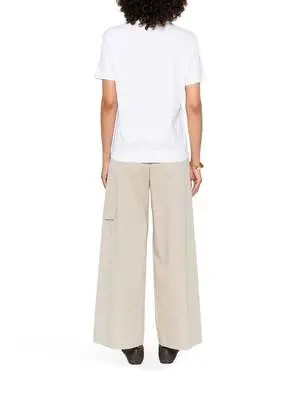 Brunello Cucinelli Crew Neck T-shirt With Embellished Pocket