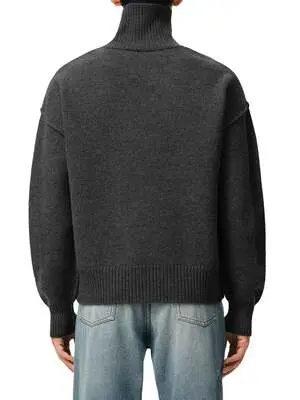AMI Paris De Coeur Wool High Neck Sweater