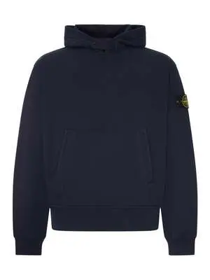 Stone Island Cotton Hoodie - Blue