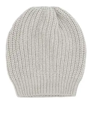 Brunello Cucinelli Cashmere And Silk Knit Hat With Sequin Appliqués
