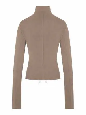 Rick Owens Fitted Jacket With Asymmetrical Zip - Gray