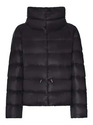 Herno Padded Down Jacket With A Wrap-around Collar - Black