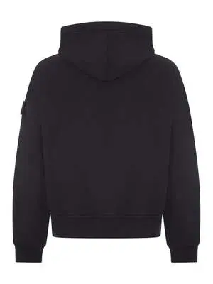 Stone Island Cotton Hoodie - Black