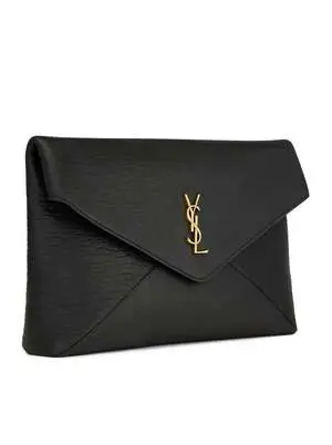 Saint Laurent Cassandre Large Lambskin Envelope Pouch