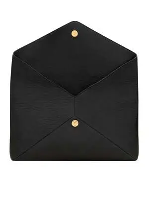 Saint Laurent Cassandre Large Lambskin Envelope Pouch