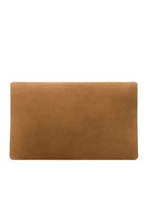 Saint Laurent Large Cassandre Envelope Clutch In Suede - Multicolor