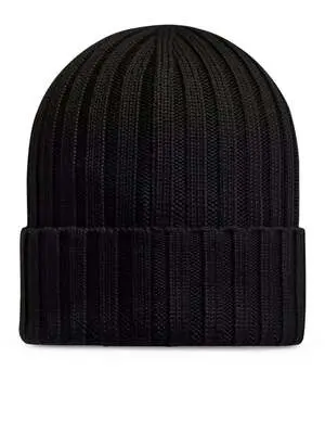 Moncler Logo-embroidered Wool Beanie