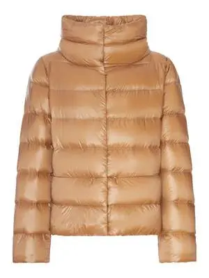 Herno HERNO Padded Down Jacket With Wrap-Around Collar Brown