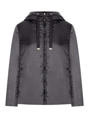 Max Mara MAX MARA THE CUBE Padded Jacket With Hood In Waterproof Canvas Black
