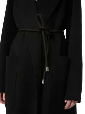 Sportmax Oversized Double Wool Coat - Black