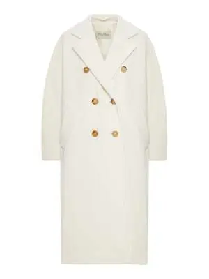 Max Mara Madame Double-breasted Coat - White