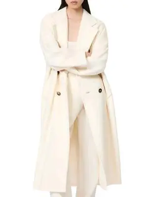 Max Mara Madame Double-breasted Coat - White