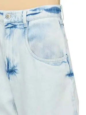 MAISON MARGIELA Wide Leg Jeans With Distressed Details - Multicolor